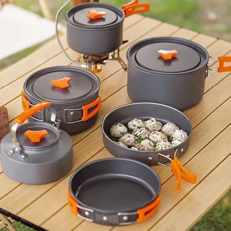 Portable-Camping-Cookware-Set-Outdoor-Pot-Tableware-Kit-Cooking-Water ...