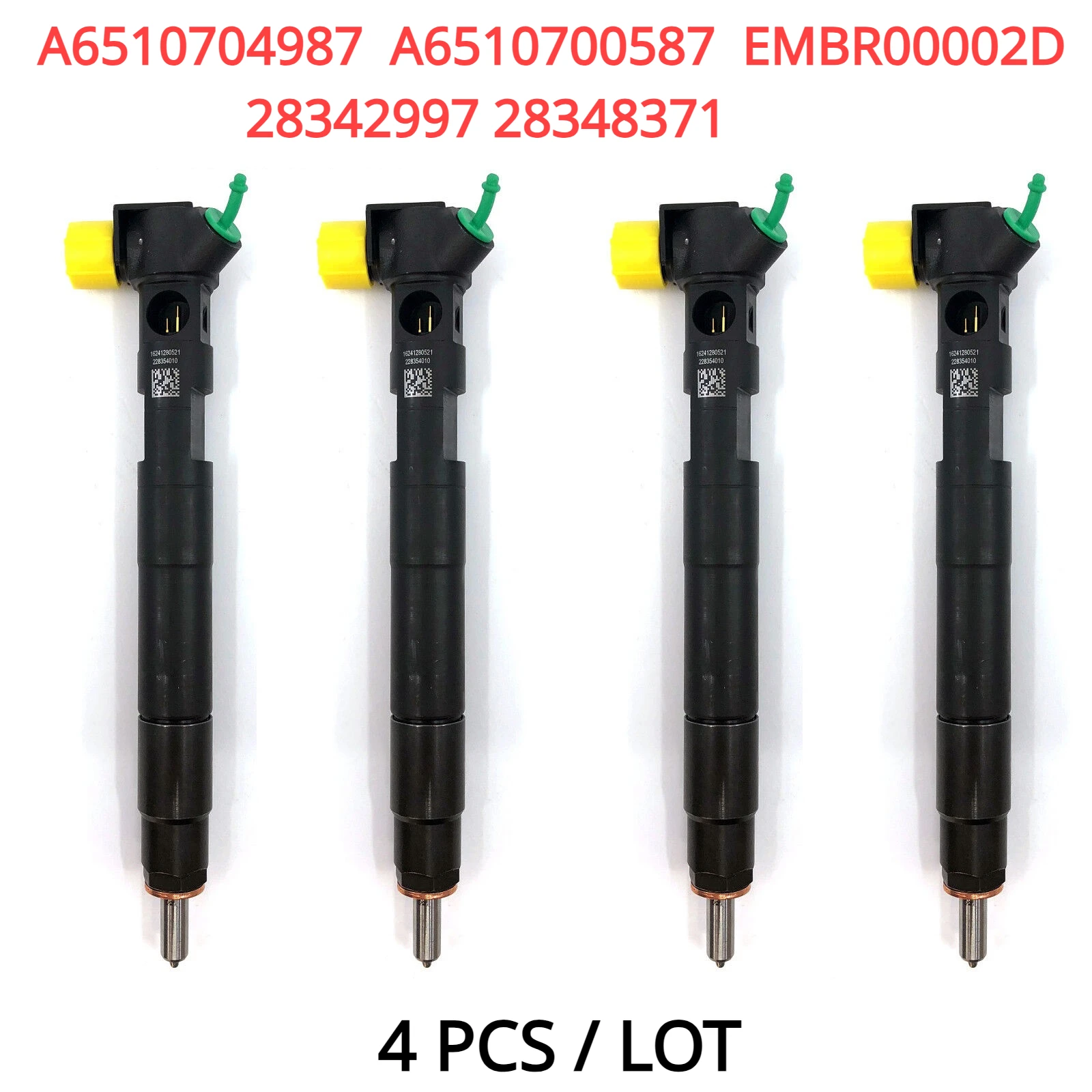 4x-A6510700587-A6510704987-EMBR00002D-New-Diesel-Fuel-Injector-For ...