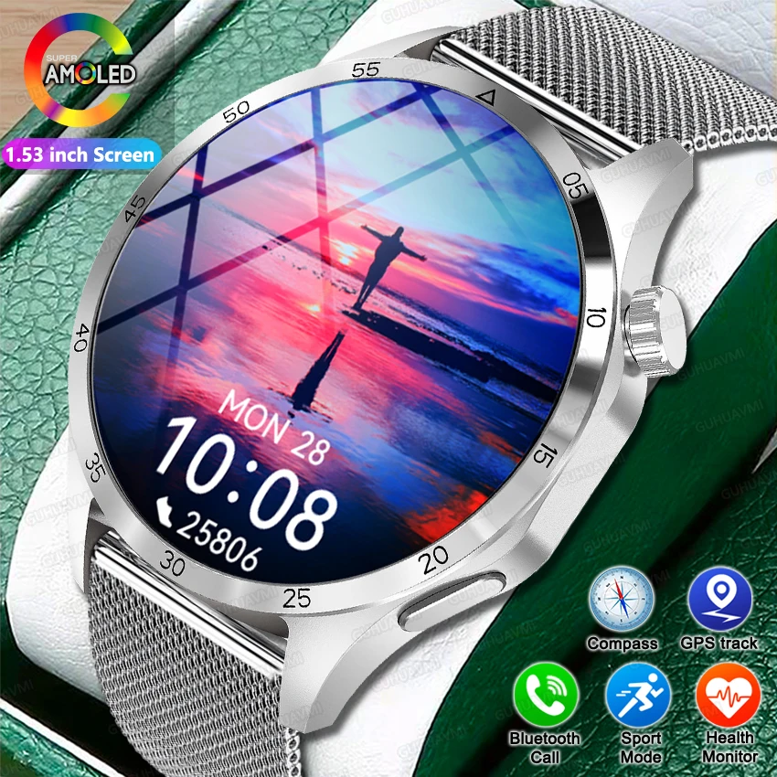 Para-Huawei-GT5-Pro-GPS-reloj-inteligente-hombres-AMOLED-pantalla-HD ...