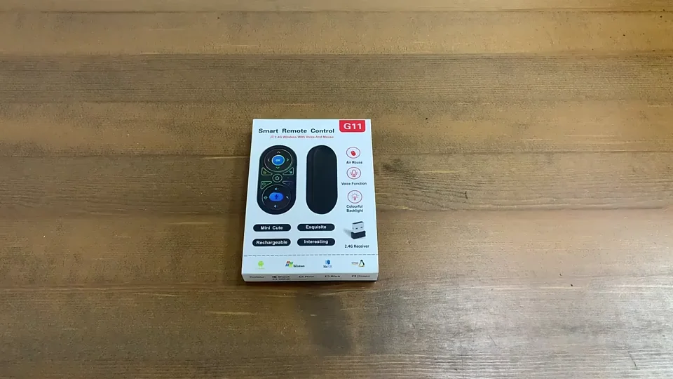 G11 Smart Voice Supported 2.4G RGB Backlit Gyro Sensor Rechargeable Air ...