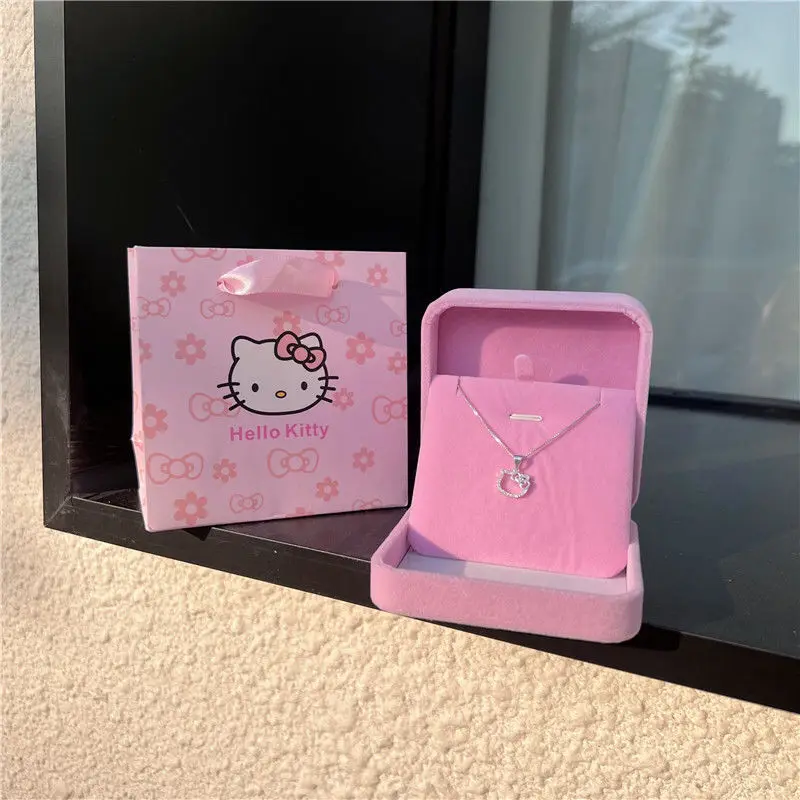 Sanrio Hello Kitty Doce Colar de Anel Kawaii, ornamentos de desenhos ...