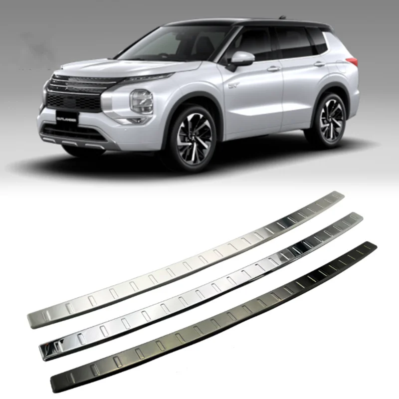 For-Mitsubishi-Outlander-2023-stainless-steel-Outer-Rear-Bumper ...