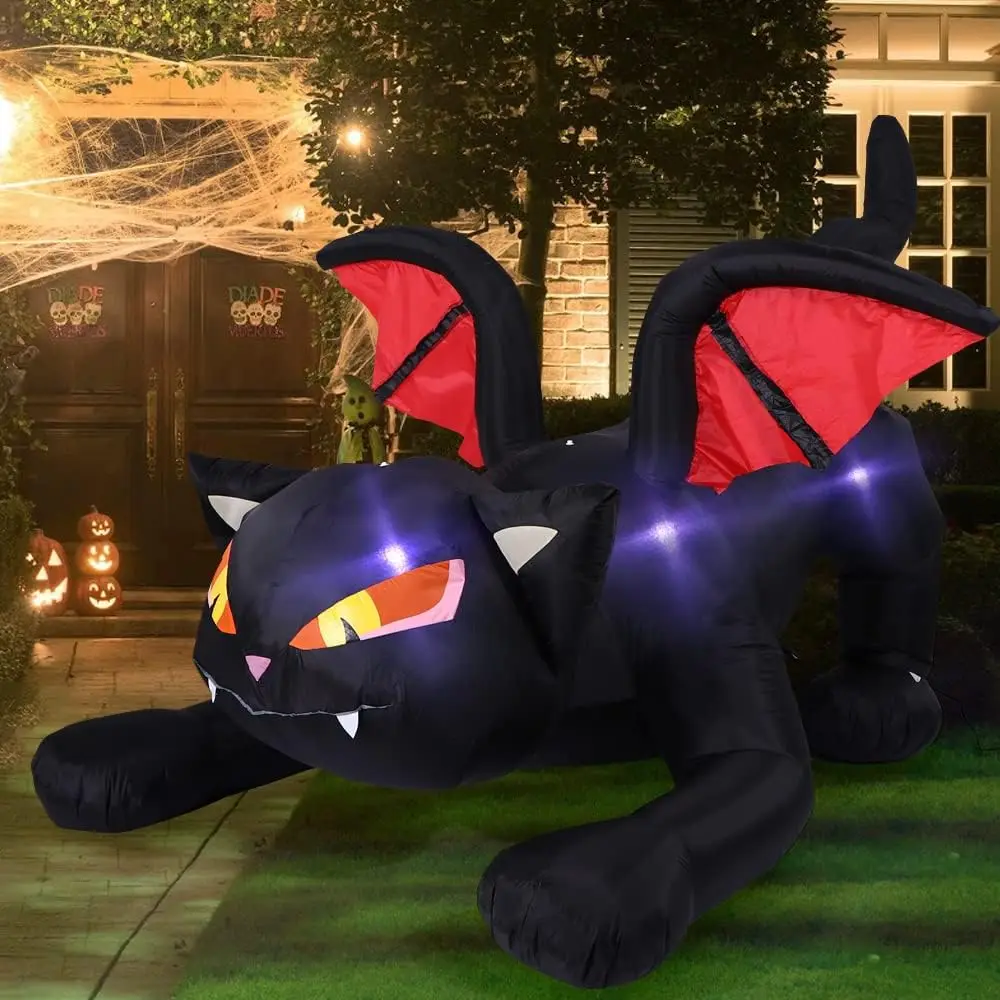 7Ft-Halloween-Inflatable-Black-Cat-with-LED-Lights-Outdoor-Indoor ...