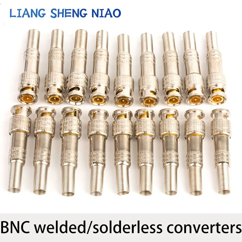 10pcs-BNC-JR-B25-Male-Solderless-BNC-Male-Female-Connector-for-Cctv-Camera-System-Connectors ...