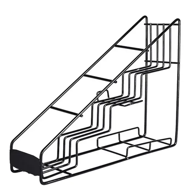 Coffee Syrup Rack Storage 4 Layers Countertop Metal Drink Beer Wine ...