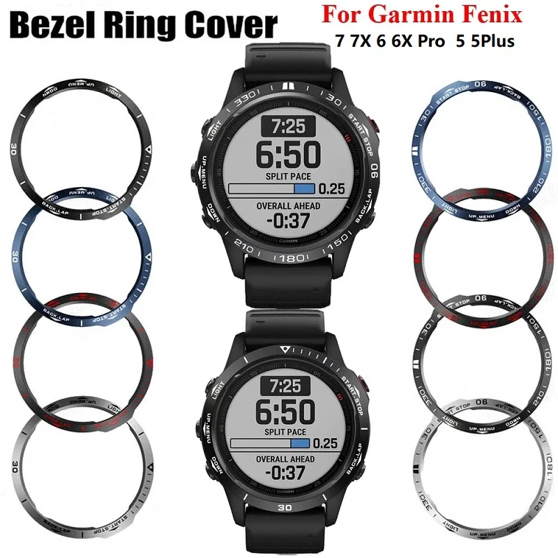 Cover-Ring-For-Garmin-fenix-7-7X-5-6-6XPro-Sapphire-Watch-Bezel-Ring ...