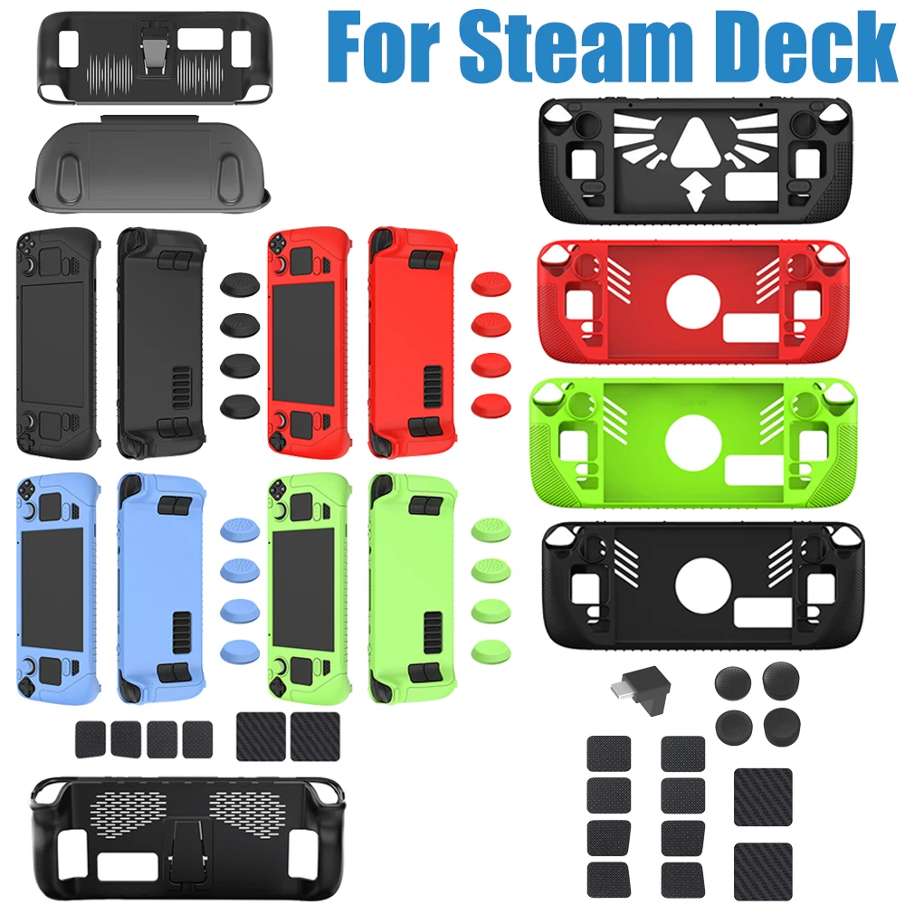 For-Steam-Deck-Hard-PC-Case-Silicone-Cover-for-Steam-Deck-Game-Console ...