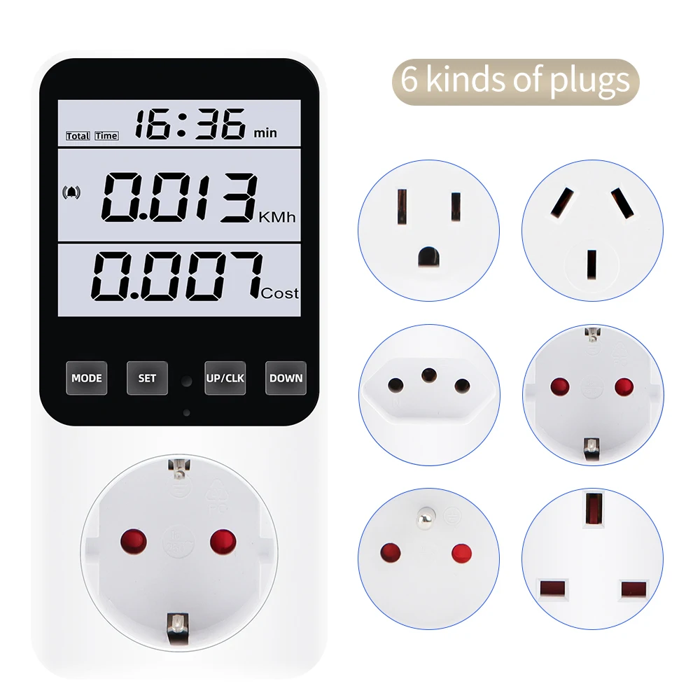 220V-120V-AC-Digital-Power-Meter-Wattmeter-Socket-Wattage-Kwh-Test ...