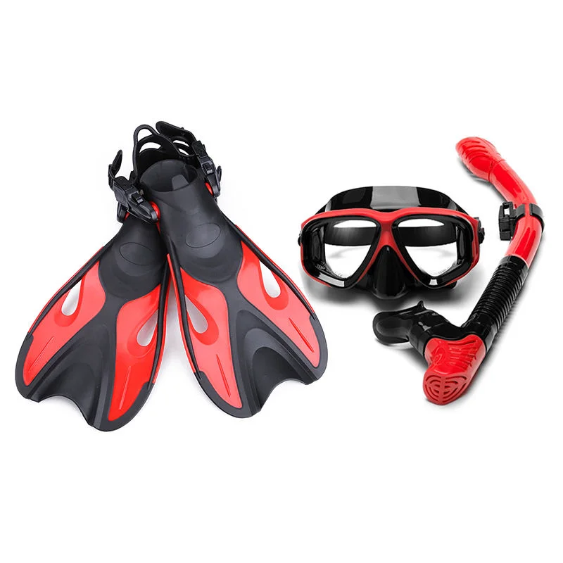 Professional Swimming Flippers Diving Fins Snorkeling Goggles Dive ...