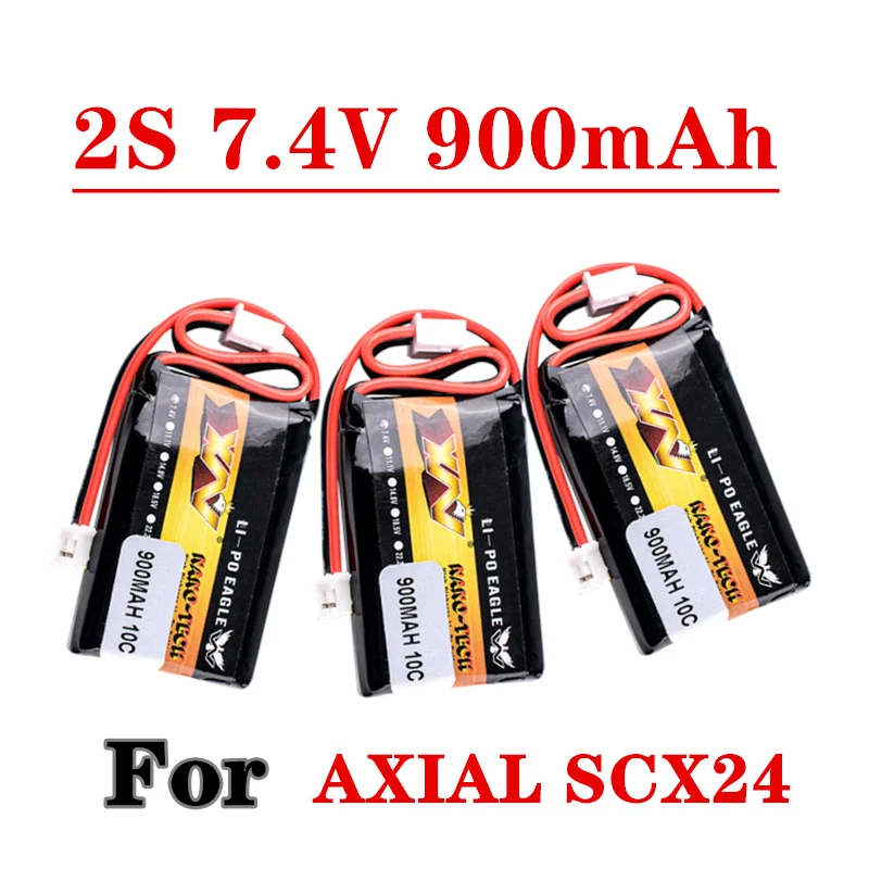 RC-Car-Battery-HJ-2S-7-4V-900mAh-10C-Lipo-Battery-For-AXIAL-SCX24-SCX2 ...