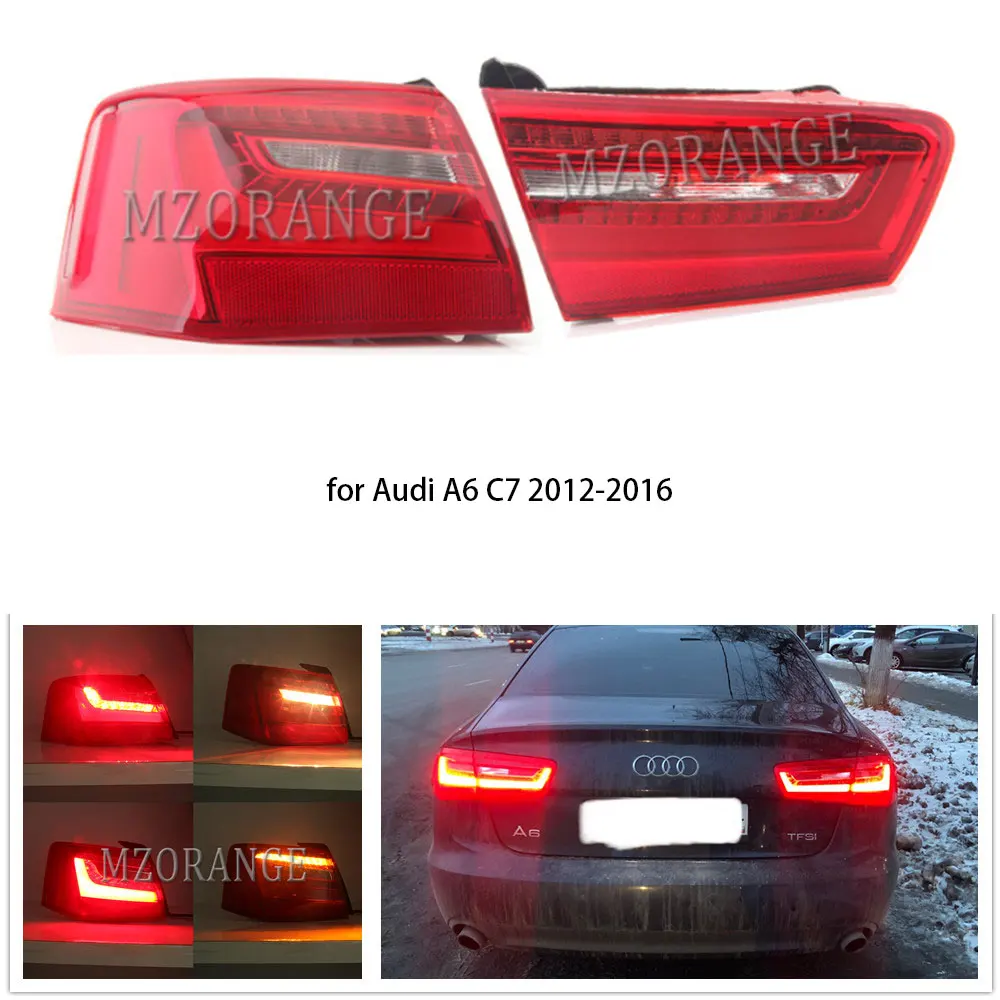 LED-Rear-Lights-Assembly-for-Audi-A6-C7-2012-2016-Outer-Inner-Brake ...