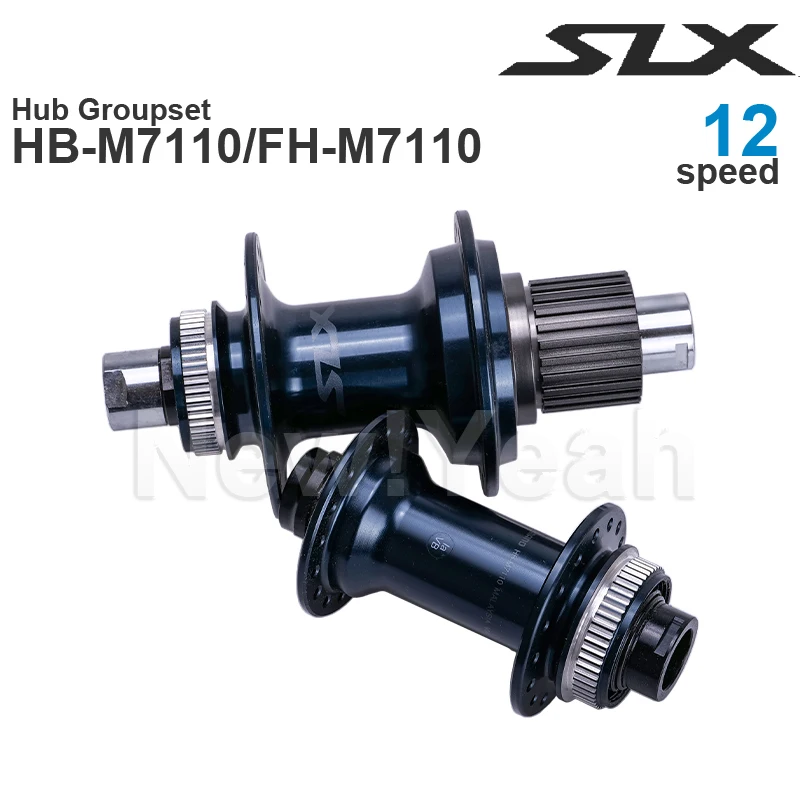 SHIMANO-SLX-M7100-M7110-HUB-Groupset-Front-Hub-110-100x15-mm-and-Rear ...