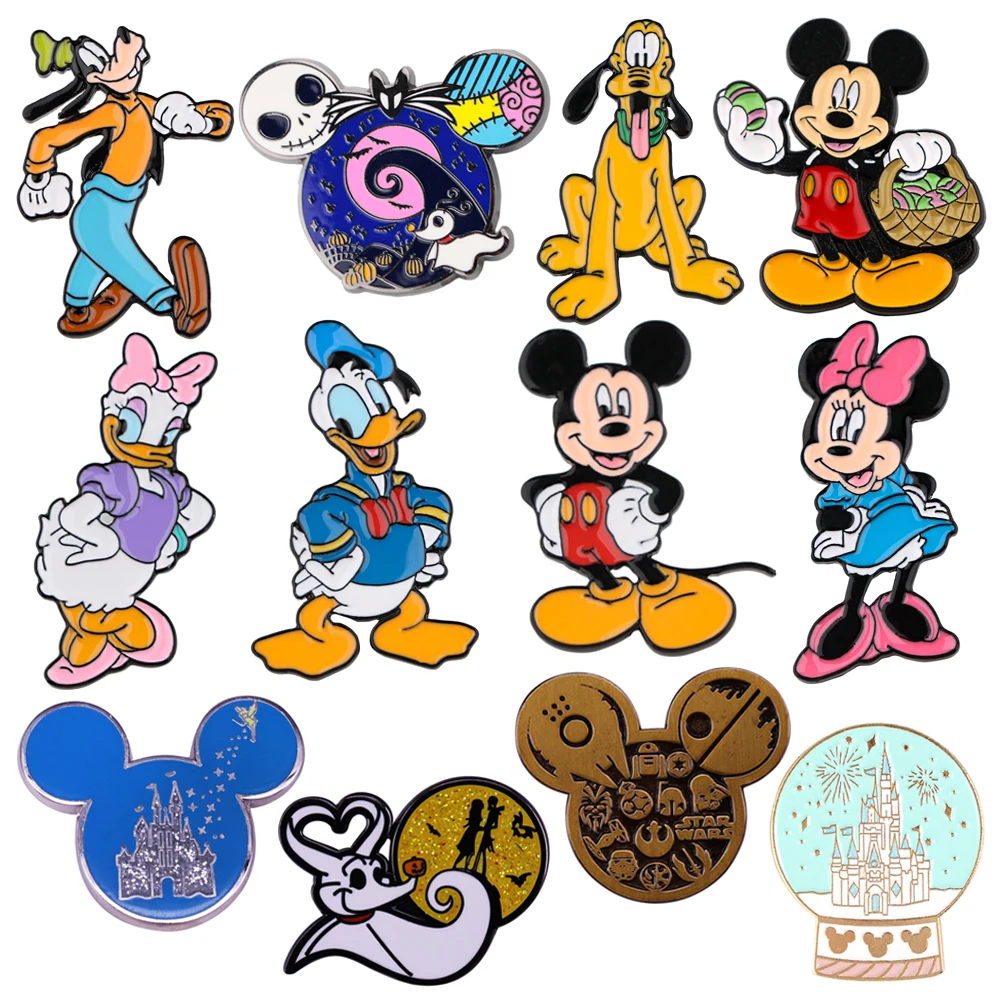 YQ556-Mickey-Mouse-Enamel-Pin-Funny-Brooch-Cartoons-Badge-for-Bags ...