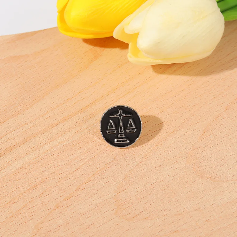 Libra Metal Brooch Pins Denim Hat Badge Collar Jewelry dress jeans Gift ...