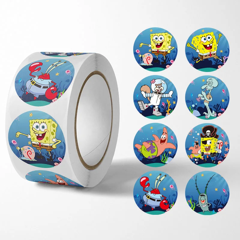 500PCS-Cartoon-SpongeBob-SquarePants-Stickers-Cute-Patrick-Star ...