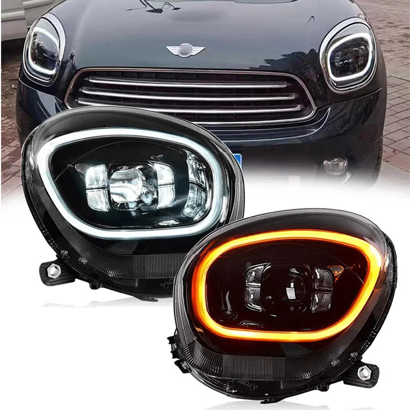 For-Mini-Countryman-R60-headlight-2007-2016-LED-Headlights-Start-Up-7 ...
