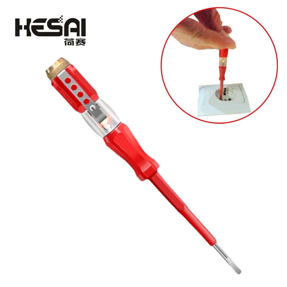 Portable-LED-Voltage-100-500V-Test-Pen-Tester-Flat-Screwdriver-Socket ...