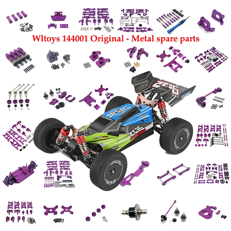 For-WLtoys-144010-144001-144002-124017-124019-RC-Car-Metal-Conversion ...