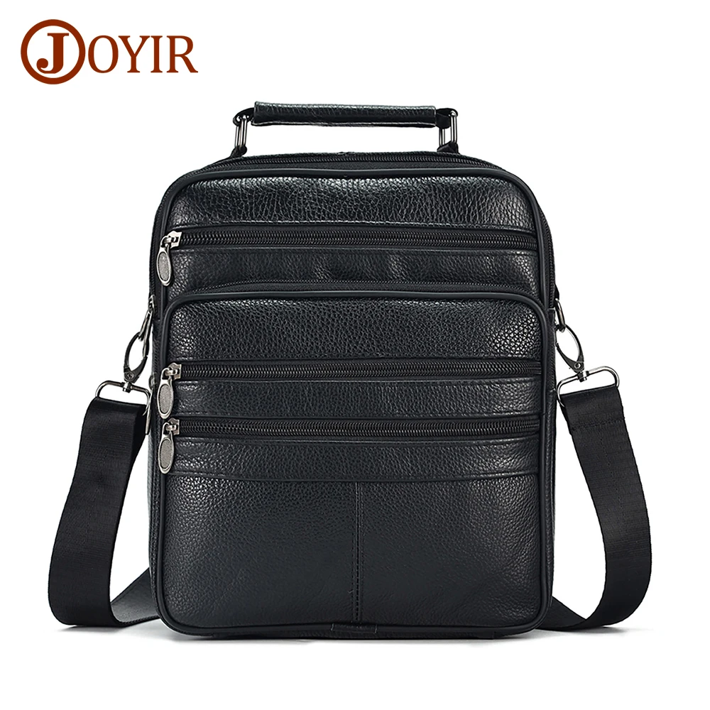 JOYIR Genuine Leather Men's Crossbody Bag Multifunction Chest Bags for ...