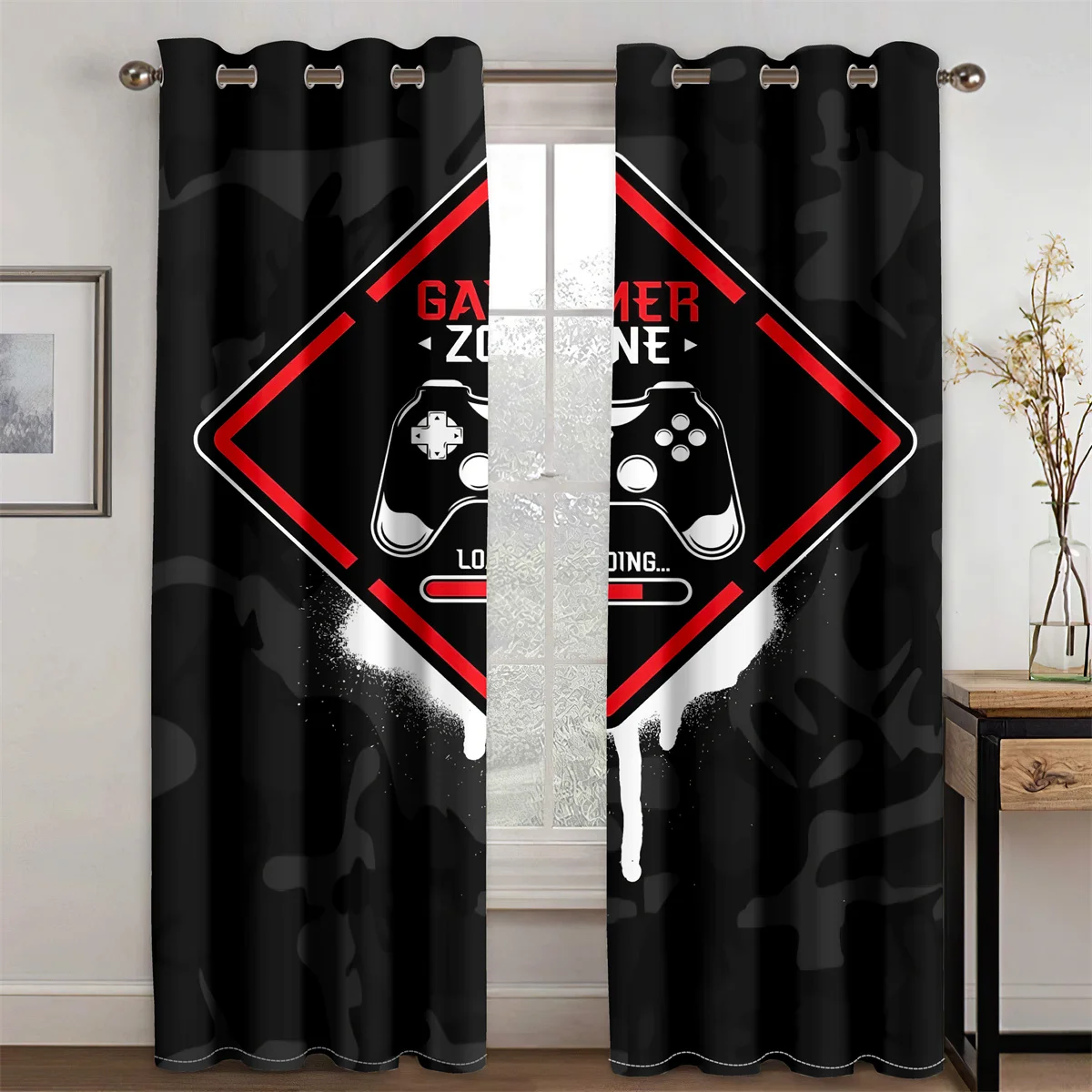 2024-Creative-Gamer-Curtains-for-Boys-Bedroom-Gaming-Room-Decor-Window ...