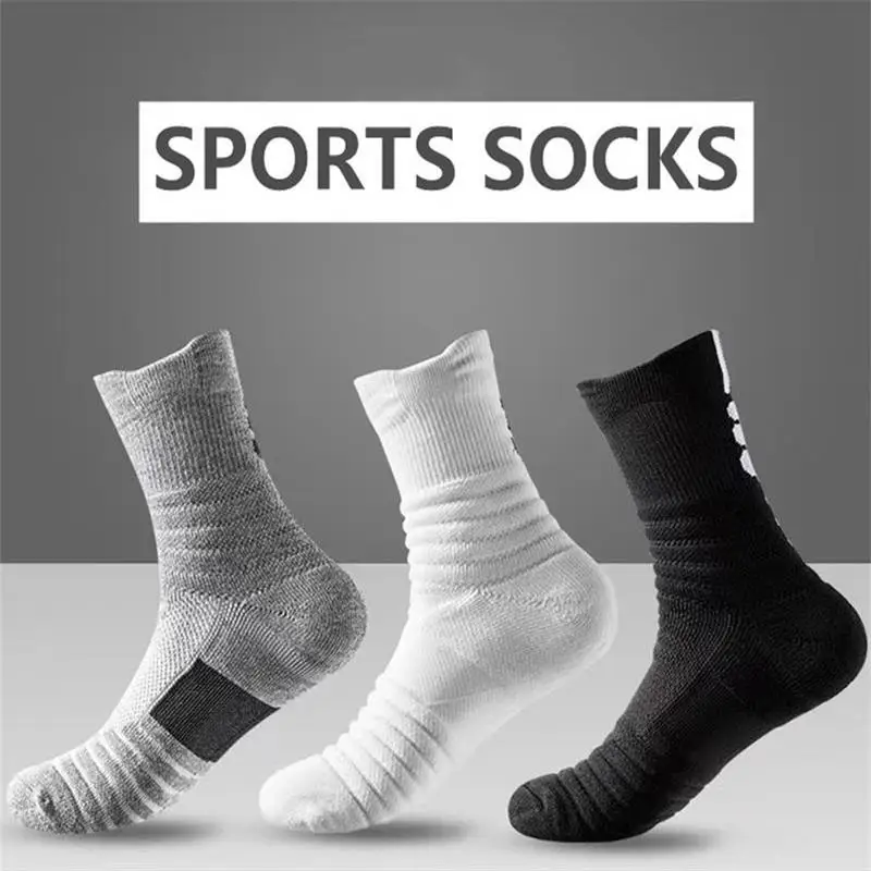 3pairs/Lot Men's Socks Compression Stockings Breathable Basketball ...