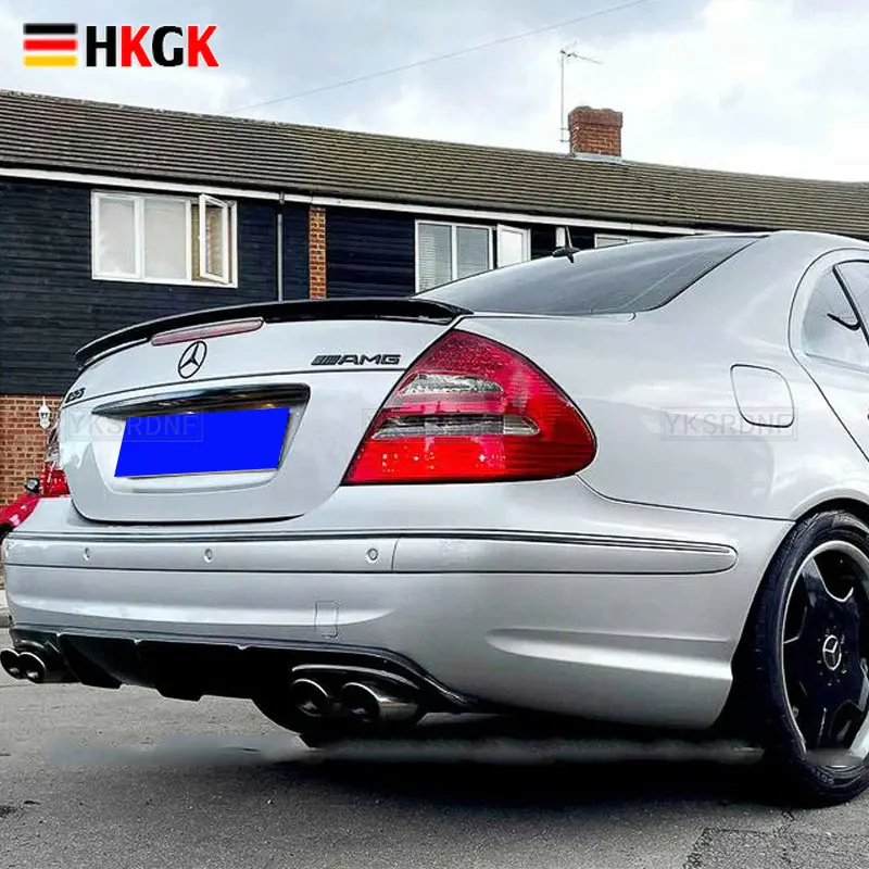 For W211 Spoiler 2002 2009 Mercedes Benz W211 E class E200 E260 Spoiler For W211 Spoiler 2002 2009 Mercedes Benz W211 E class E200 E260 Spoiler
