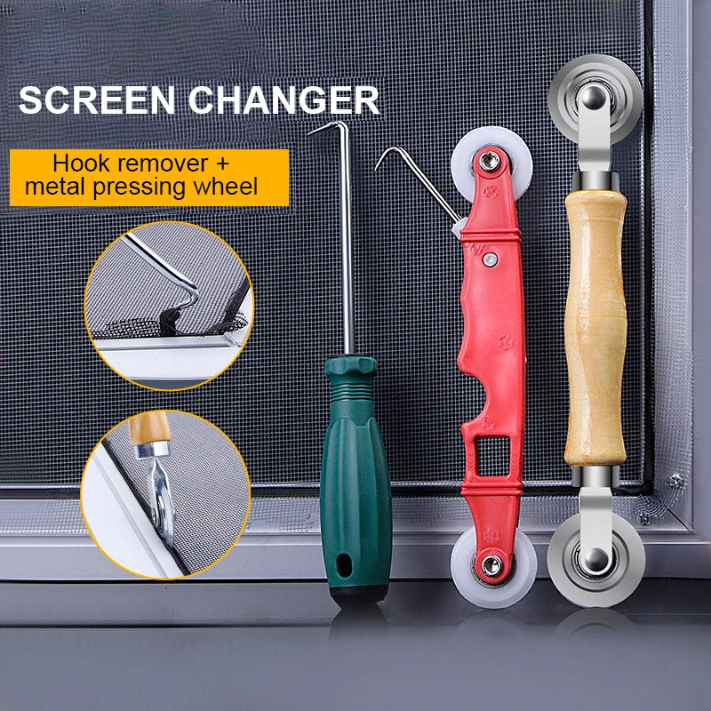 Wooden Handles And Steel Wheels, Double Window Installation Roller ...