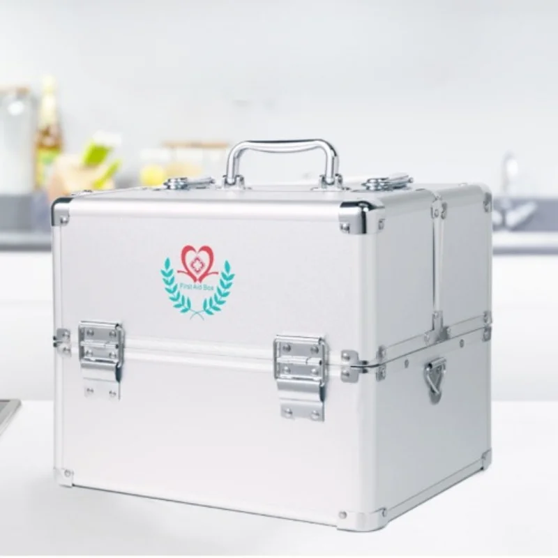 18-Inch-Aluminum-Alloy-Pill-Case-Durable-Three-Layer-Double-Opening ...