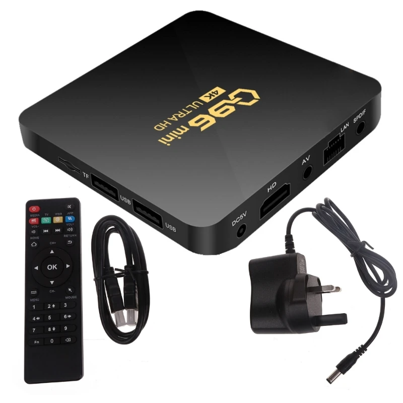 Q96 Mini Tv Box For Android10 Media Player 2g+16g With 2.4g Wifi Quad ...