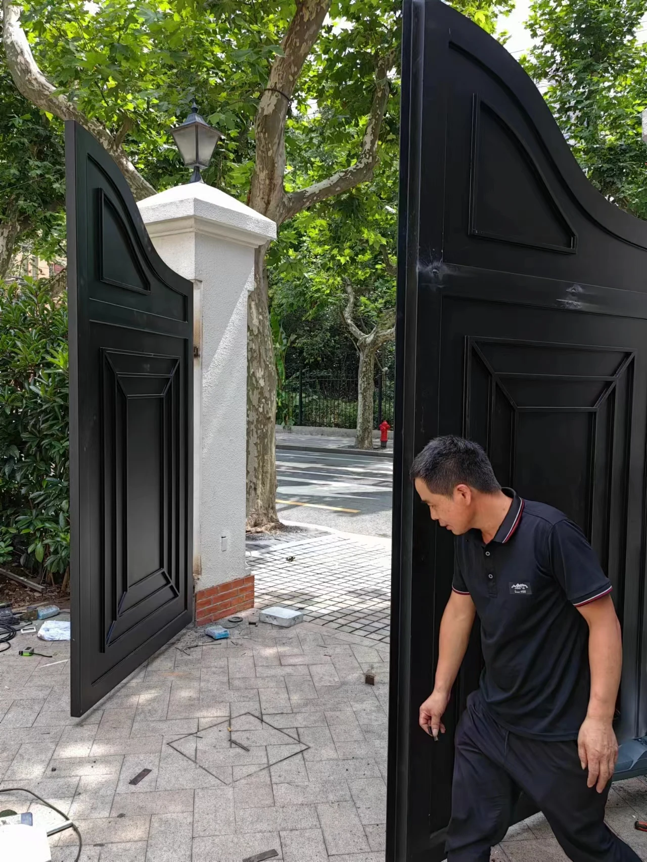 12Ft-Driveway-Wrought-Iron-Gate-China-Manufacturers-Suppliers ...