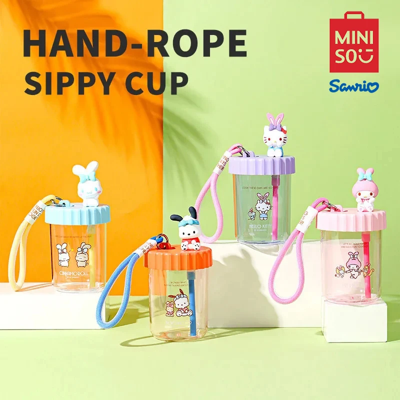 MINISO-Sanrio-Straw-Plastic-Cup-520ML-Portable-Children-s-Cup-Girls-My ...