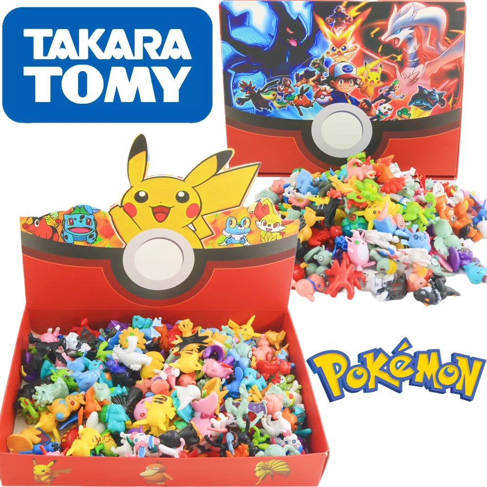 Pokemon Pikachu Gift Box Anime 144pcs Different Styles Action Figure ...
