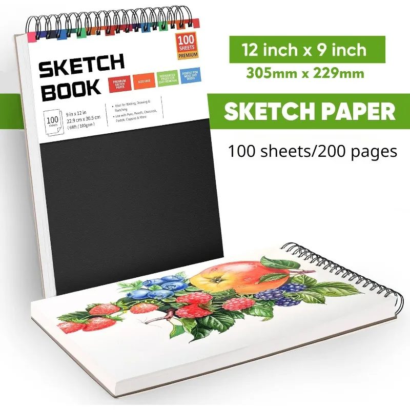 Professioneel-Schetsboek-100-Pagina-S-Verdikte-Papieren-Omslag ...