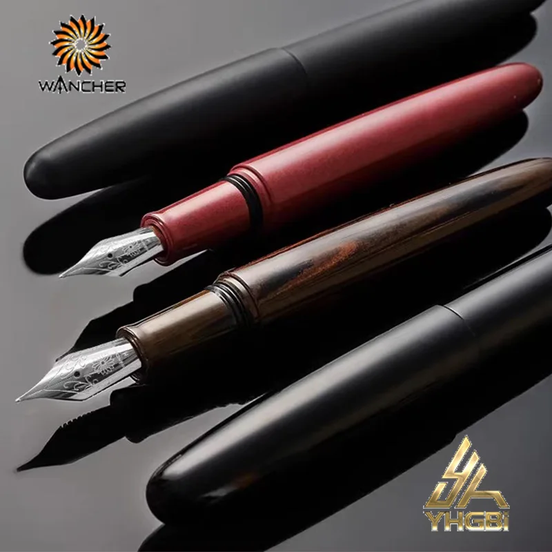 Wancher hard rubber pen king large stick red calligraphy office writing ...