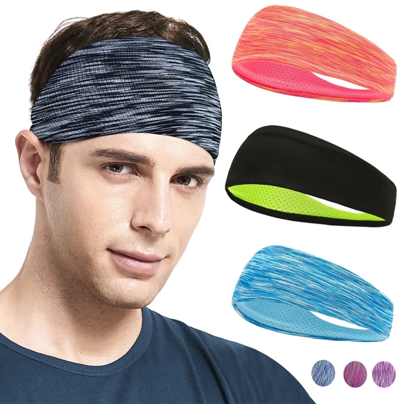 3PCS-Sweatband-for-Men-Women-Elastic-Sport-Hairbands-Head-Band-Yoga ...
