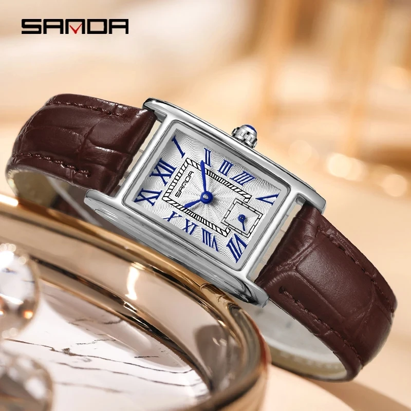 SANDA-1116-reloj-de-cuarzo-para-mujer-dise-o-elegante-esfera ...