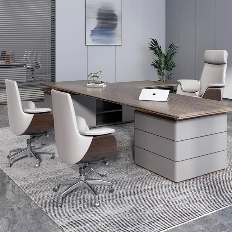 Boss Study Office Chair Computer Modern Simple Swivel Nordic Wheel ...