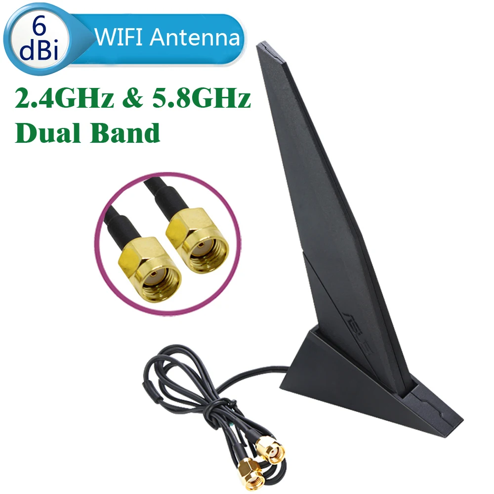 Antena-WiFi-de-Banda-Dupla-para-Computador-Desktop-PC-Roteador-USB-Adaptador-de-Rede-ASUS ...