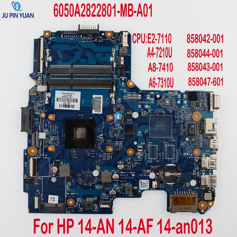 TPN-I120-6050A2822801-For-HP-14-AN-14-AF-14-an013-Laptop-Motherboard ...