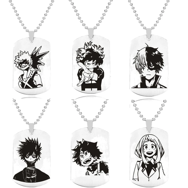 Hot Topic My Hero Academia Chibi Dabi Name Pendant Necklace