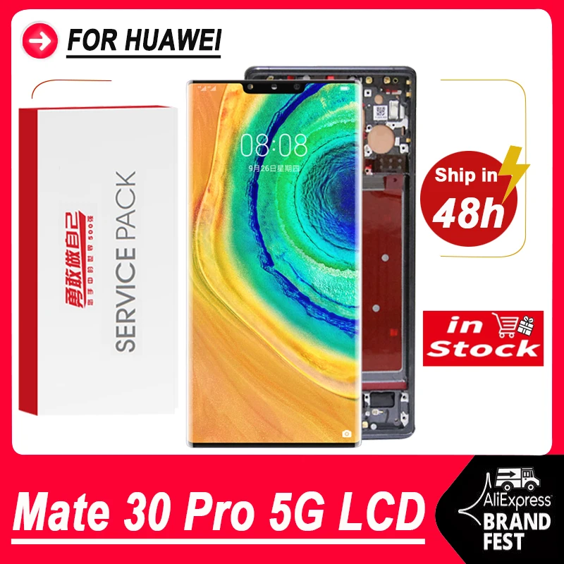 100% Original 6.53" Huawei Mate 30 Pro 5g Lcd Display Touch Screen With ...