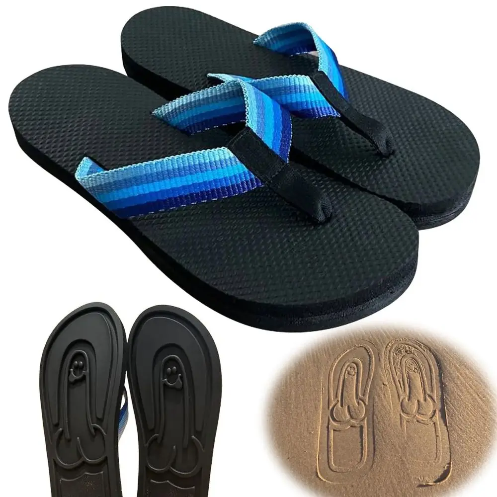Size 39-45 Beach Flip Flops Non-slip Spoof Penis Flip Flops Summer ...
