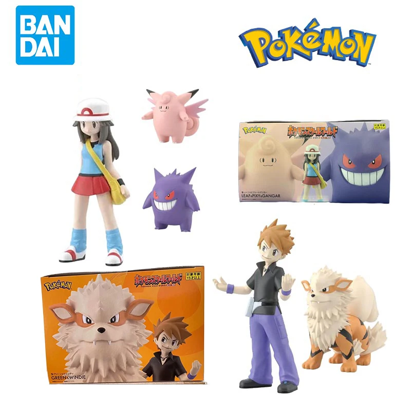Original-Bandai-POKEMON-Scale-World-Kanto-Region-Leaf-Gengar-Clefable ...