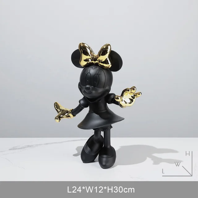 Fashion Mickey Mouse Action Figure Simple Modern Collectible Doll ...