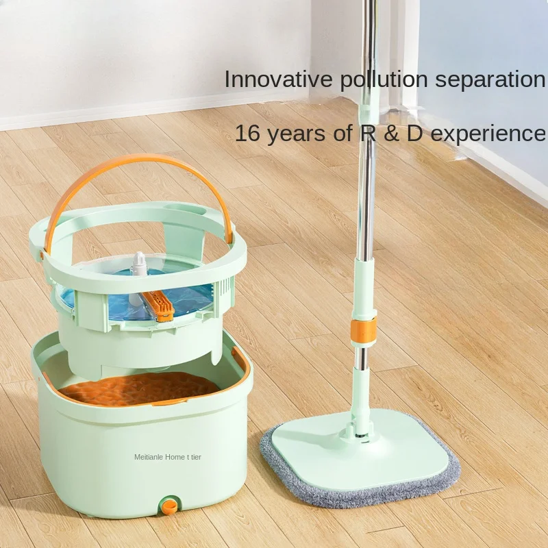 Mop-Rotating-Mop-Bucket-Set-Double-Drive-Rotating-Hand-Pressure-Mop ...