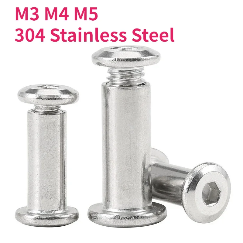 M3-M4-M5-304-Stainless-Steel-Hexagon-Socket-Screw-Locking-Splint-Screw-Nut-Combination-Album ...