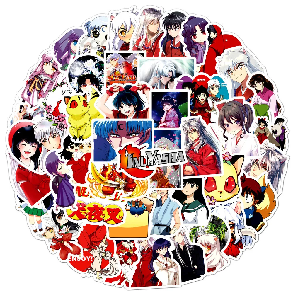 Japanese-Cartoon-Anime-Inuyasha-Stickers-For-Car-Laptop-Phone ...
