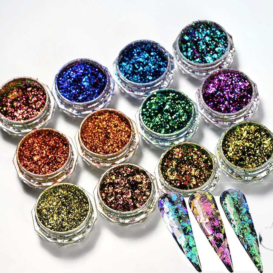 Chameleon-Mirror-Effect-Nail-Glitter-Irregular-Aluminum-Foil-Flakes-Holographic-Powder-Palliette ...