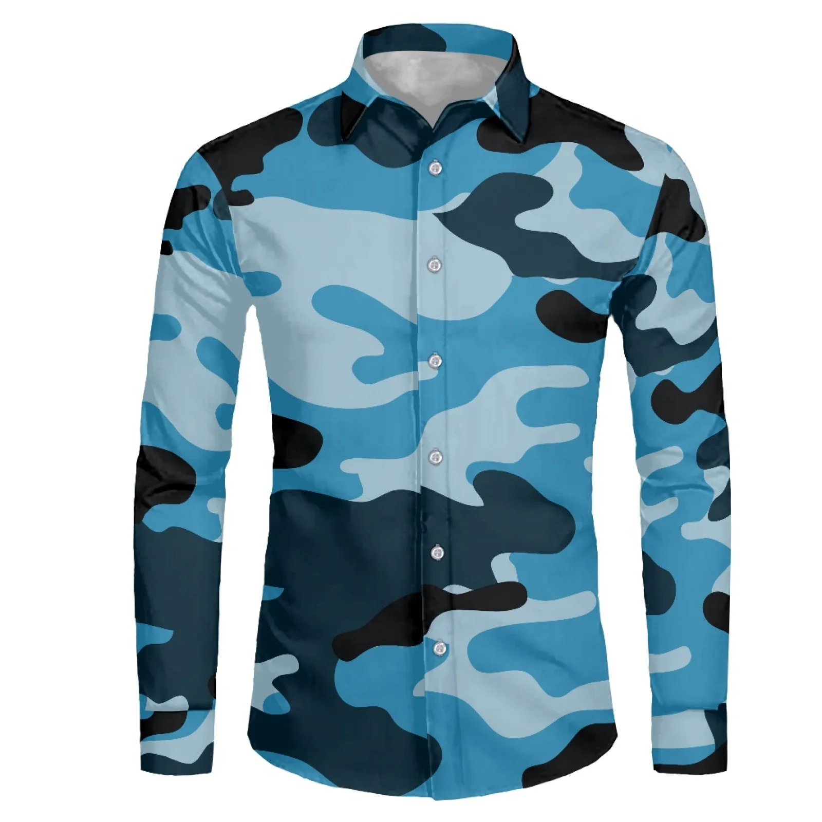 Blue Camouflage Shirt
