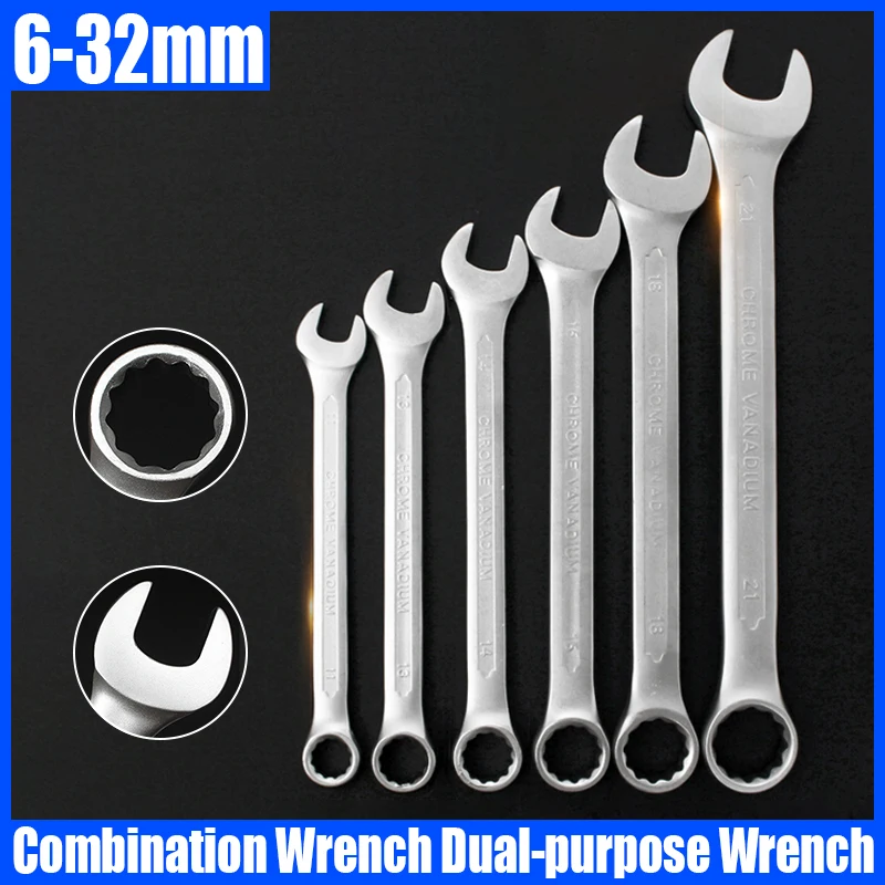 1PCS-6mm-32mm-Combination-Wrench-Dual-purpose-Wrench-Labor-saving-Anti ...